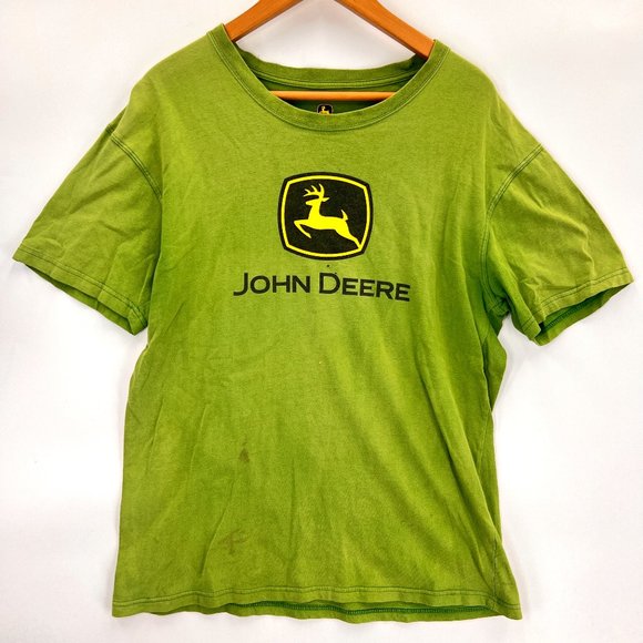 John Deere | Shirts | Vintage John Deere Mens Green Short Sleeve Tshirt ...